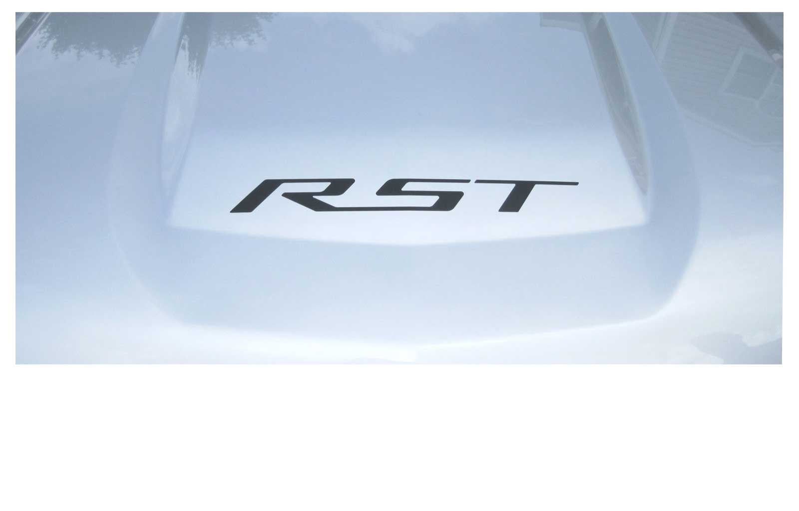 Chevy Silverado Matte Black RST Hood Accent Decal 2019-2025 GM Licensed ...