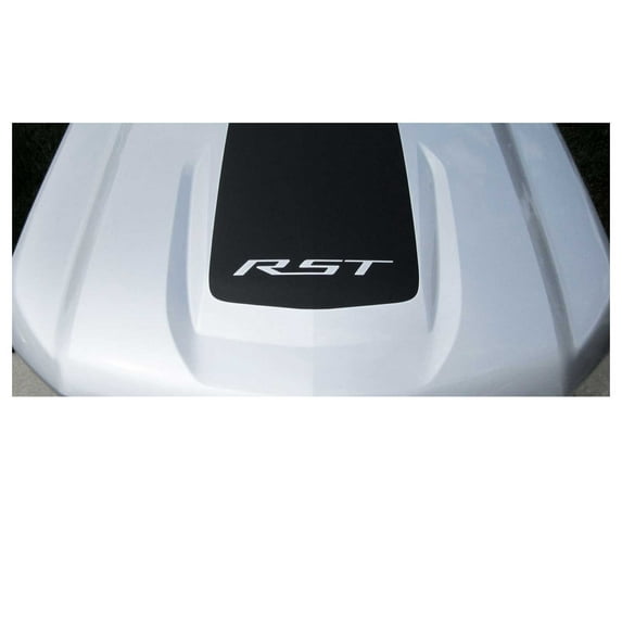 Chevy Silverado Matte Black RST Hood Decal Graphic 2019-2026 GM ...