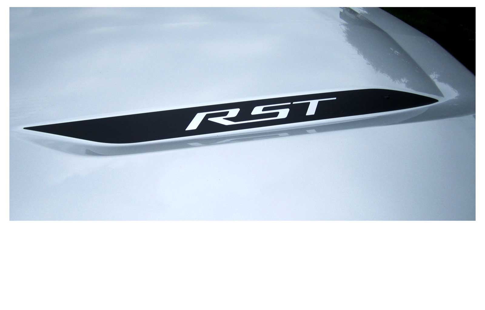 Chevy Silverado Matte Black RST Hood Decals 2019-2025 Set of 2 GM ...