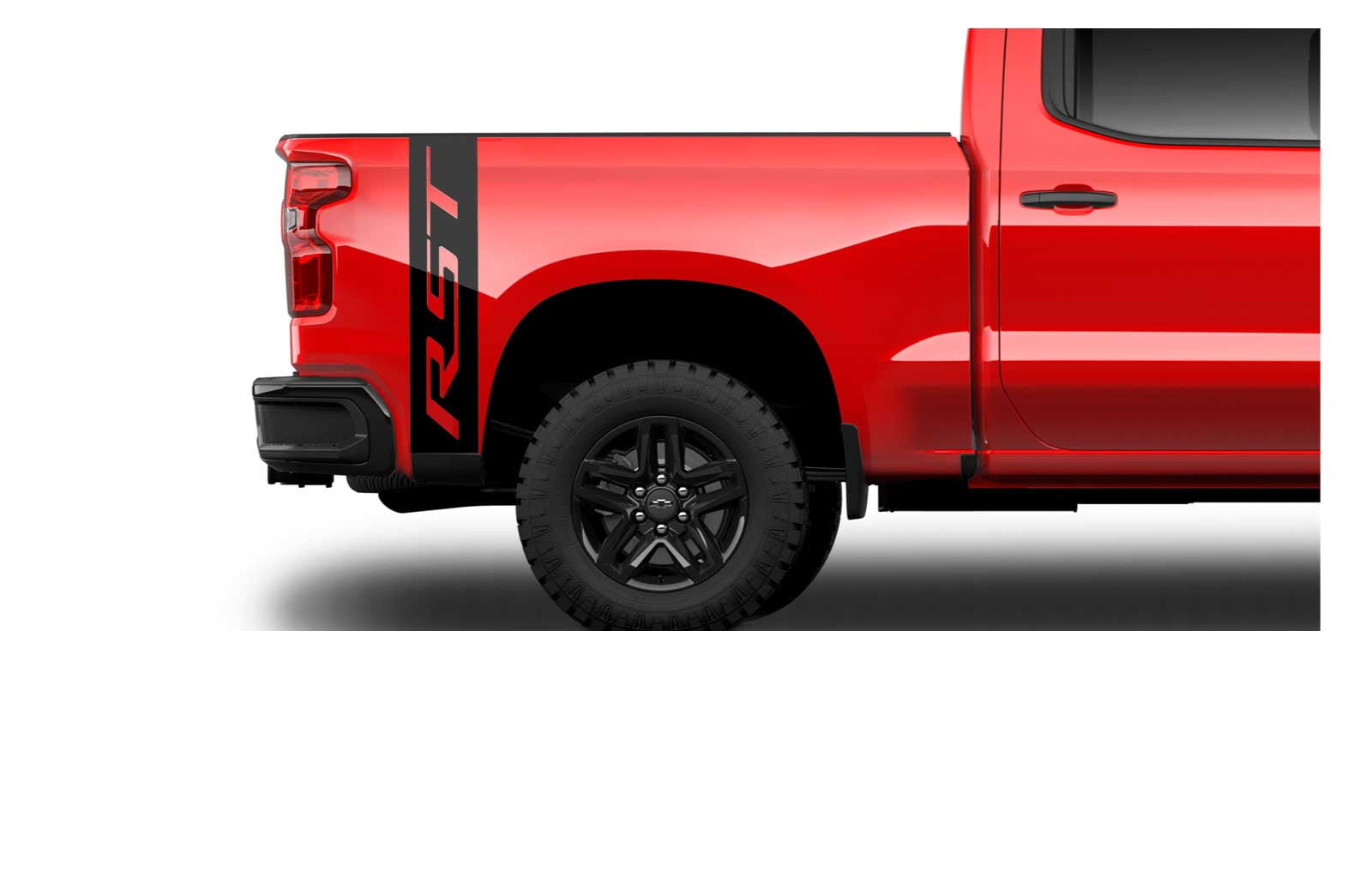 Chevy Silverado Matte Black RST Vertical Rear Bedside Decals 2019-2025 ...