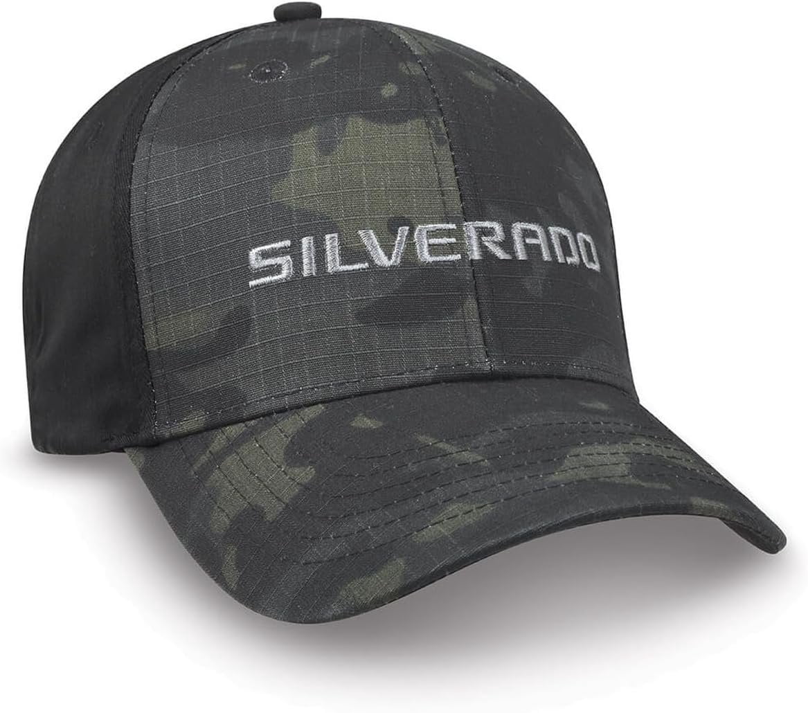 Chevy Silverado Multicam Hat - Adjustable Nylon Camo Cap - Officially ...