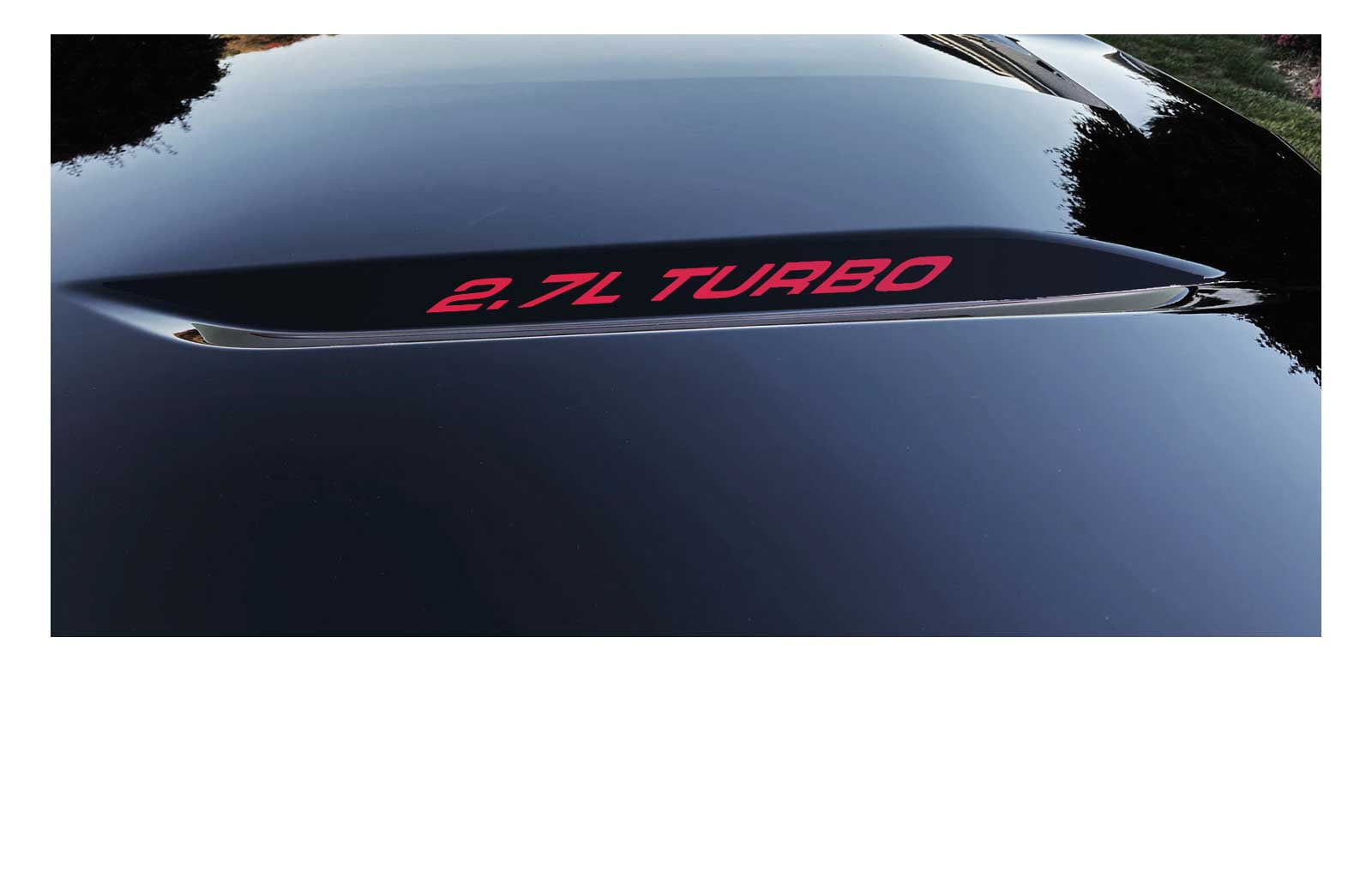 Chevy Silverado RED 2.7L TURBO Hood Lettering Decals 2019-2026 Set of 2 ...