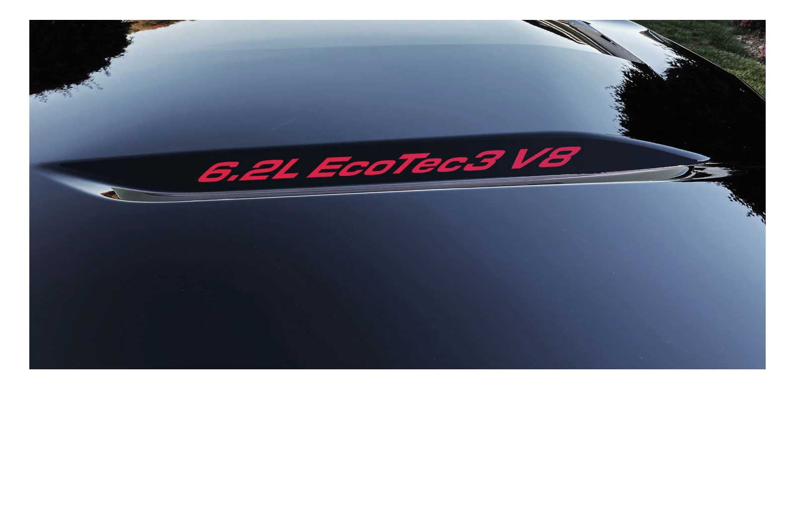Chevy Silverado RED 6.2L EcoTec3 V8 Hood Lettering Decals 2019-2026 Set ...