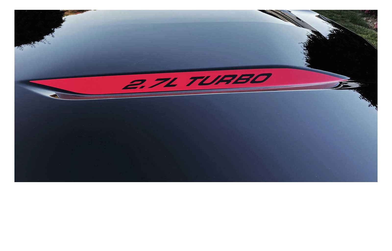 Chevy Silverado Red 2.7L TURBO Hood Lettering Decals 2019-2025 Set of 2 ...