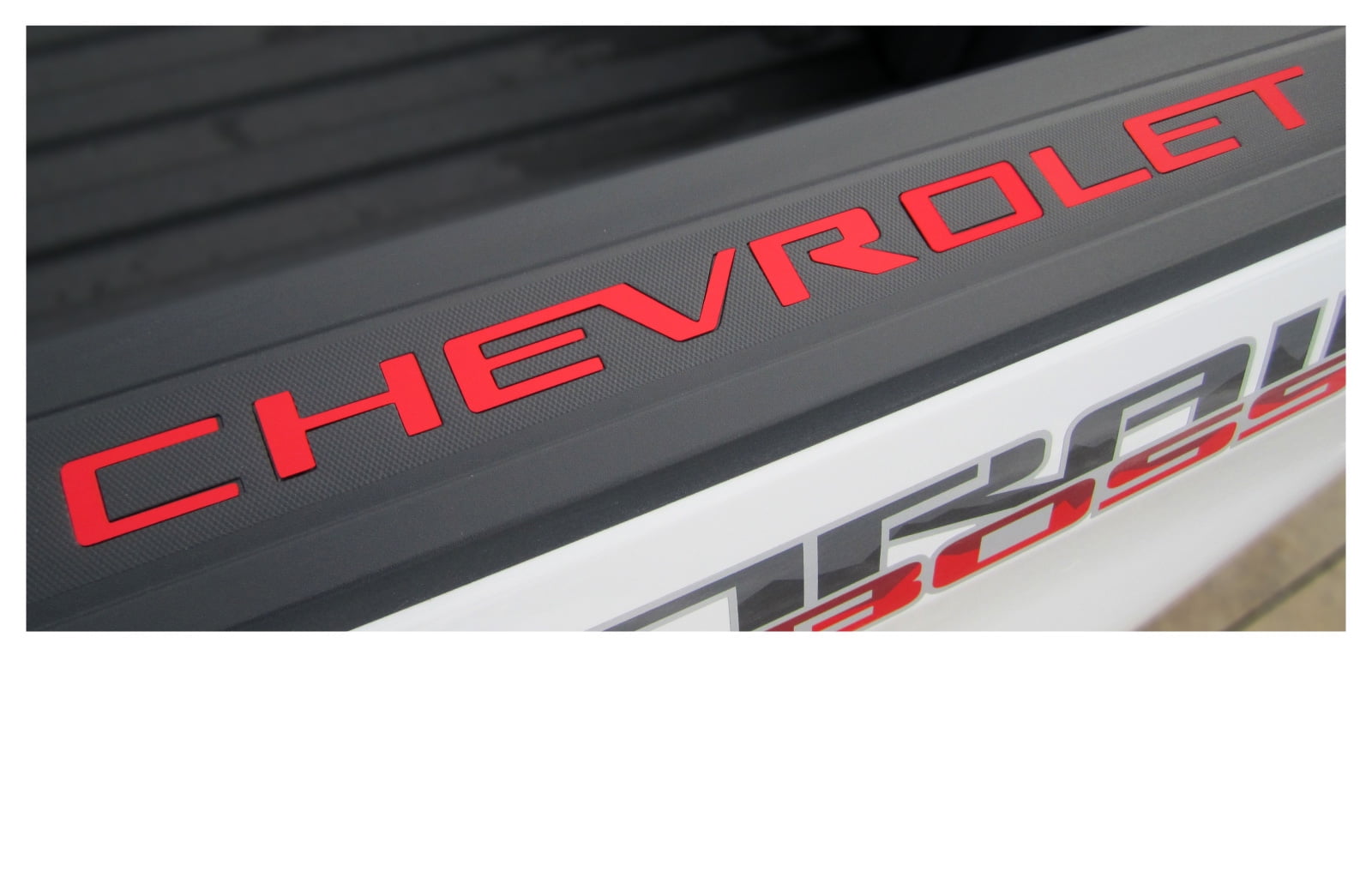 Chevy Silverado Red Bed Rail Cap Rigid Plastic Lettering Kit 2019-2026 ...