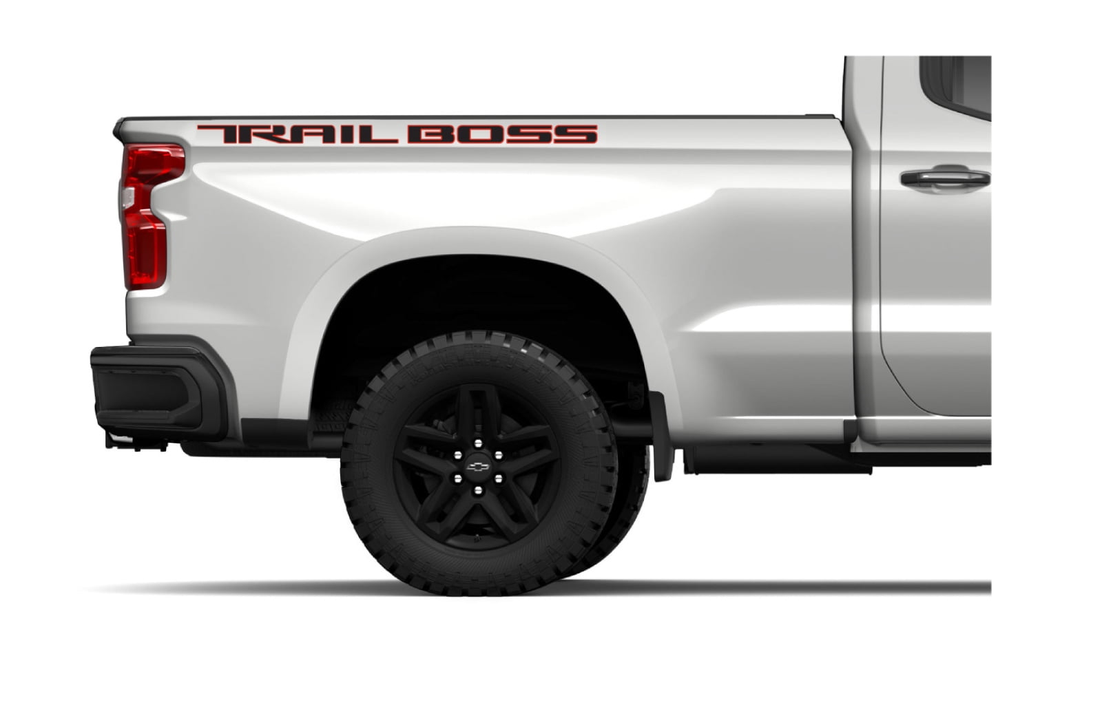 Chevy Silverado Red Line TRAIL BOSS Bedside Lettering Decals 2019-2025 ...