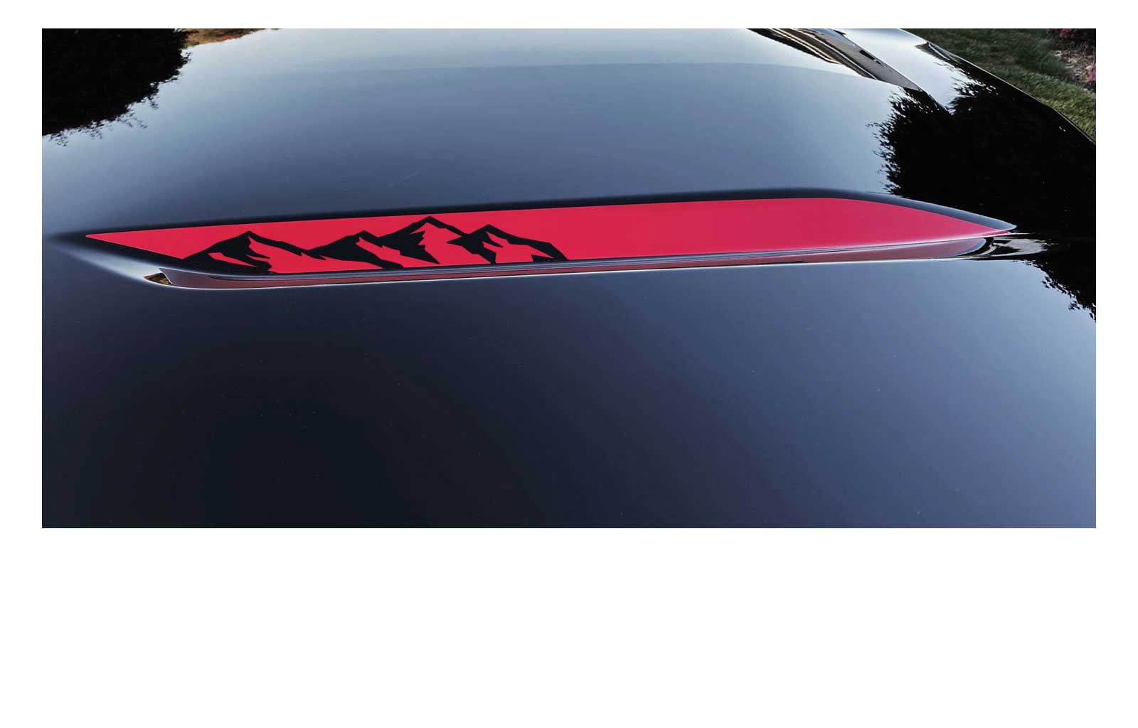 Chevy Silverado Red Mountains Hood Lettering Decals 2019-2026 Set of 2 ...