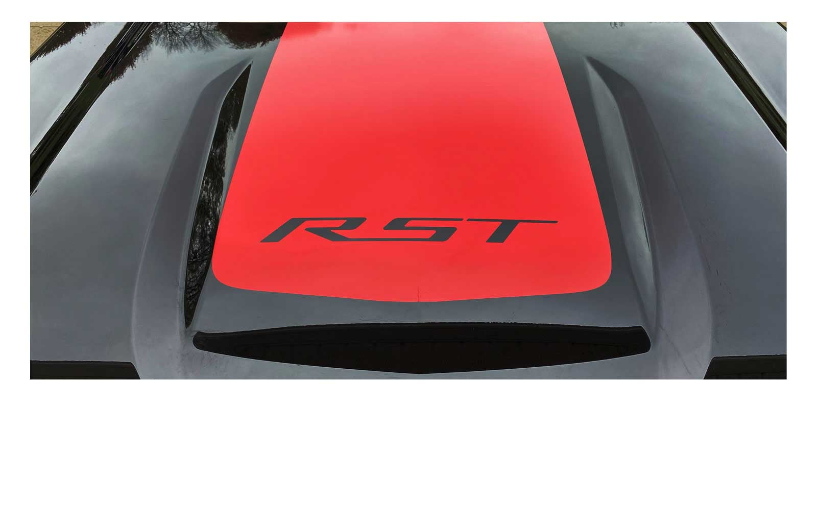 Chevy Silverado Red RST Hood Decal Graphic 2019-2025 GM Licensed ...