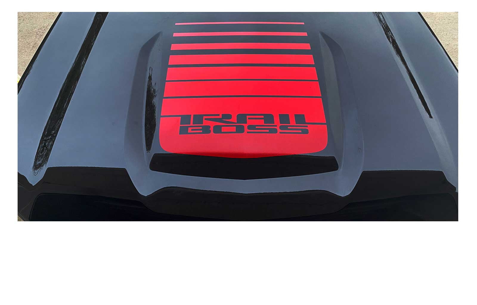 Chevy Silverado Red Trail Boss Fade Hood Decal 2019-2026 GM Licensed ...