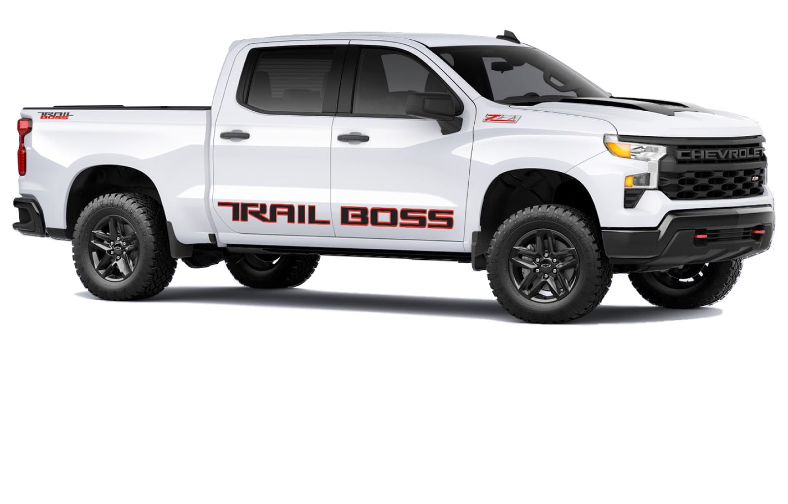 Chevy Silverado Redline TRAIL BOSS Z71 Body Side Decals 2019-2025 Set ...