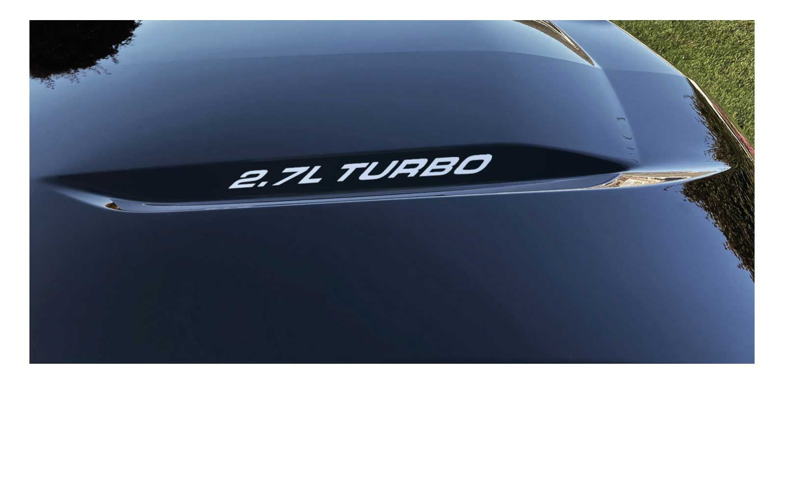 Chevy Silverado Silver 2.7L TURBO Hood Lettering Decals 2019-2026 Set ...