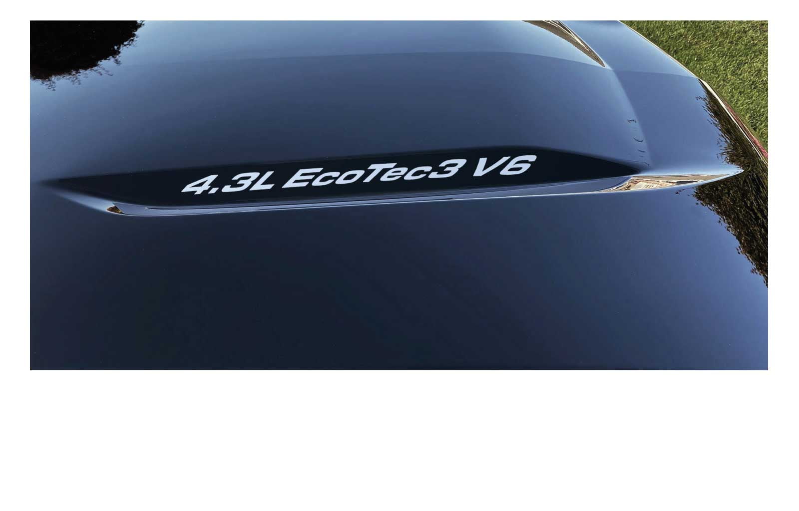 Chevy Silverado Silver 4.3L EcoTec3 V6 Hood Lettering Decals 2019-2025 ...