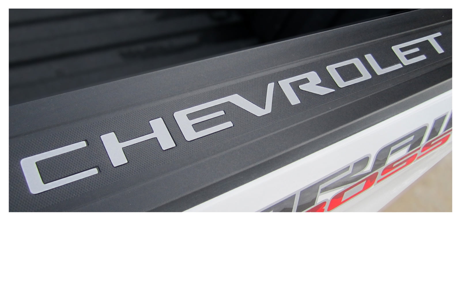 Chevy Silverado Silver Bed Rail Cap Rigid Plastic Lettering Kit 2019 ...