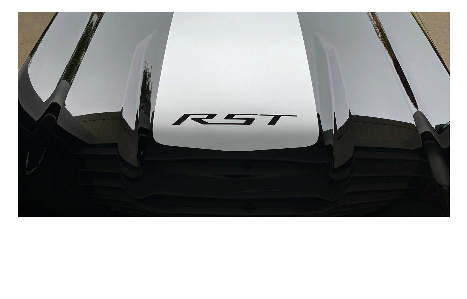 Chevy Silverado Silver RST Hood Decal Graphic 2019-2025 GM Licensed ...