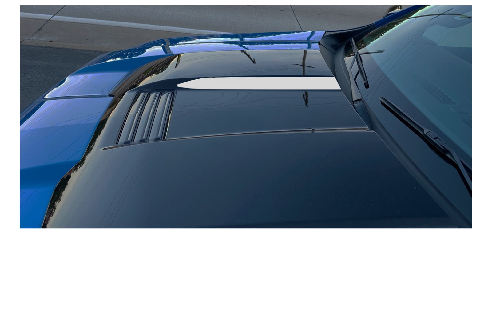 Chevy Silverado Silver TRAIL BOSS Hood Scoop Decals 2022-2025 Set of 2 ...