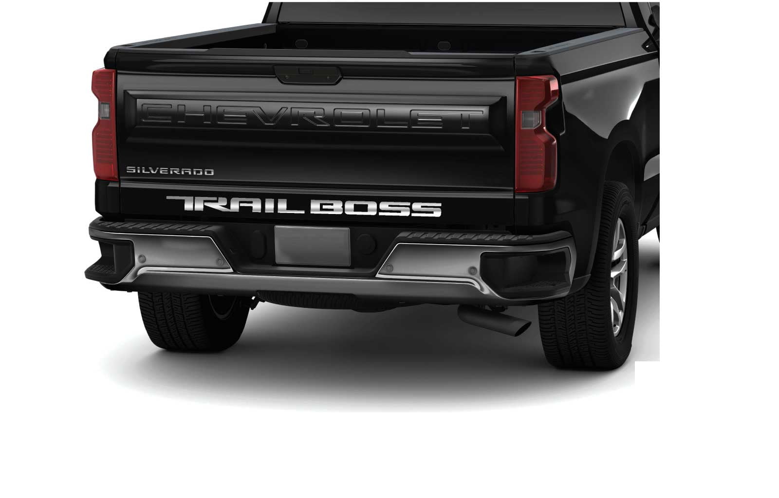 Chevy Silverado Silver Trail Boss Tailgate Lettering Decal 2019-2025 GM ...