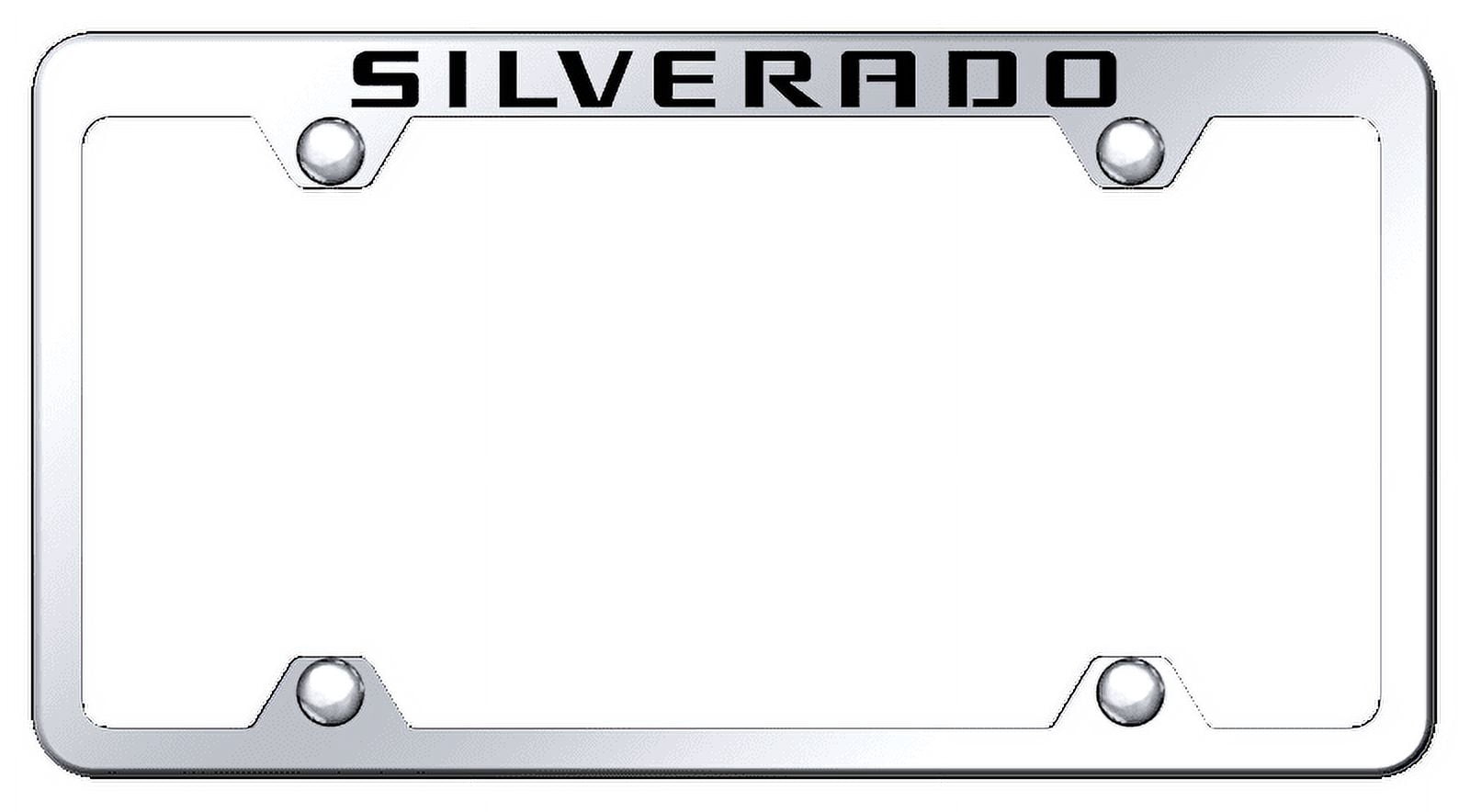 Chevy Silverado Stainless Steel Wide Body Truck License Plate Frame ...