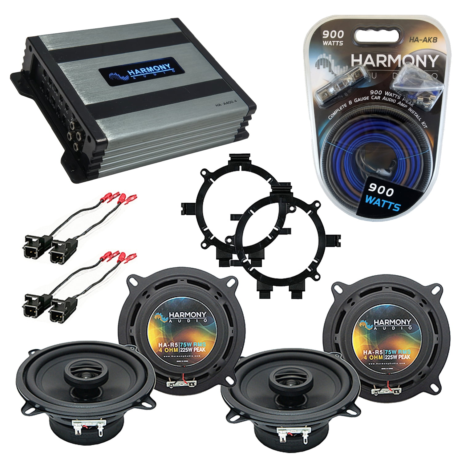 Chevy Silverado Truck 2007-2013 Speaker Upgrade Harmony R5 HA-A400.4 ...