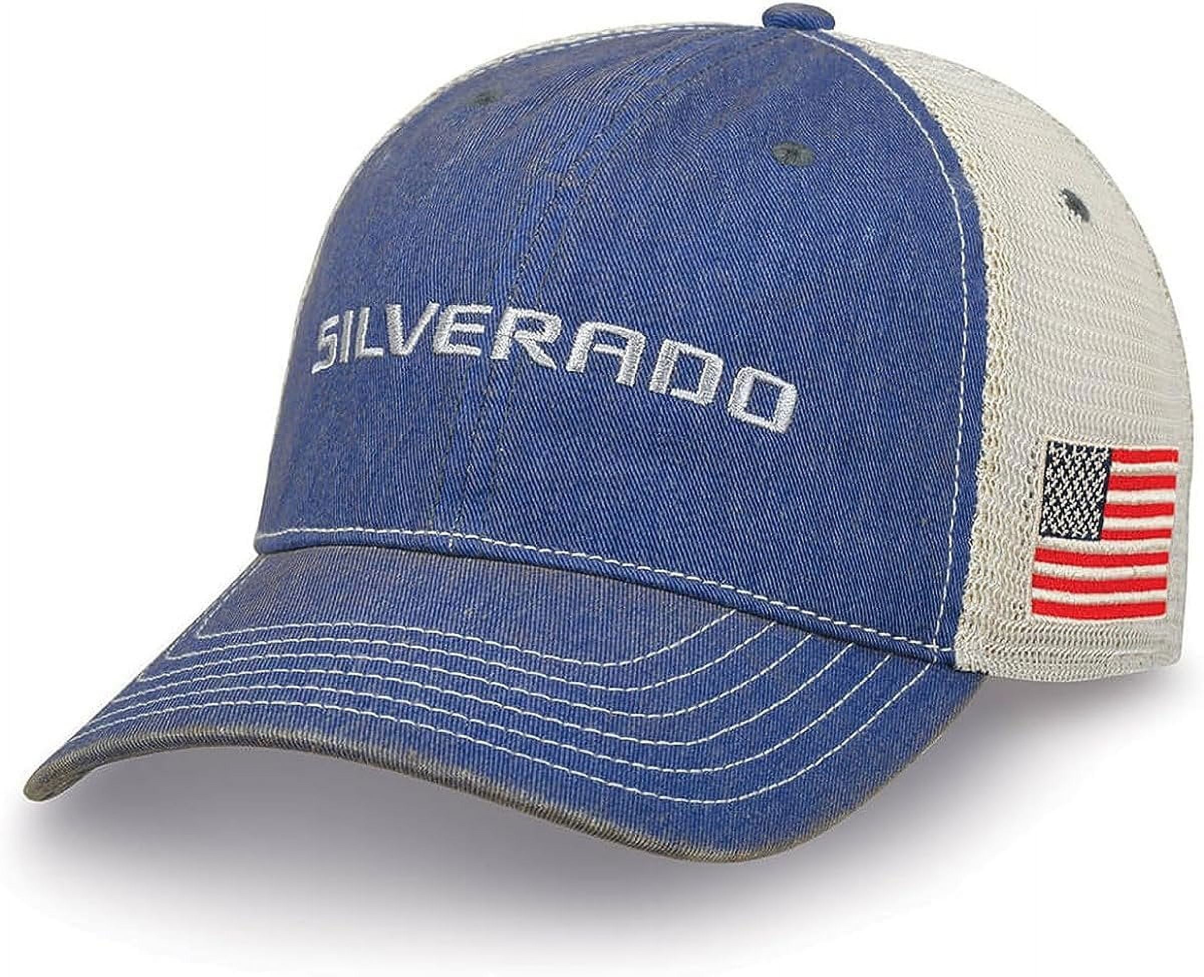 Chevy Silverado Washed Denim Hat - Vintage Chevrolet Snapback Cap ...
