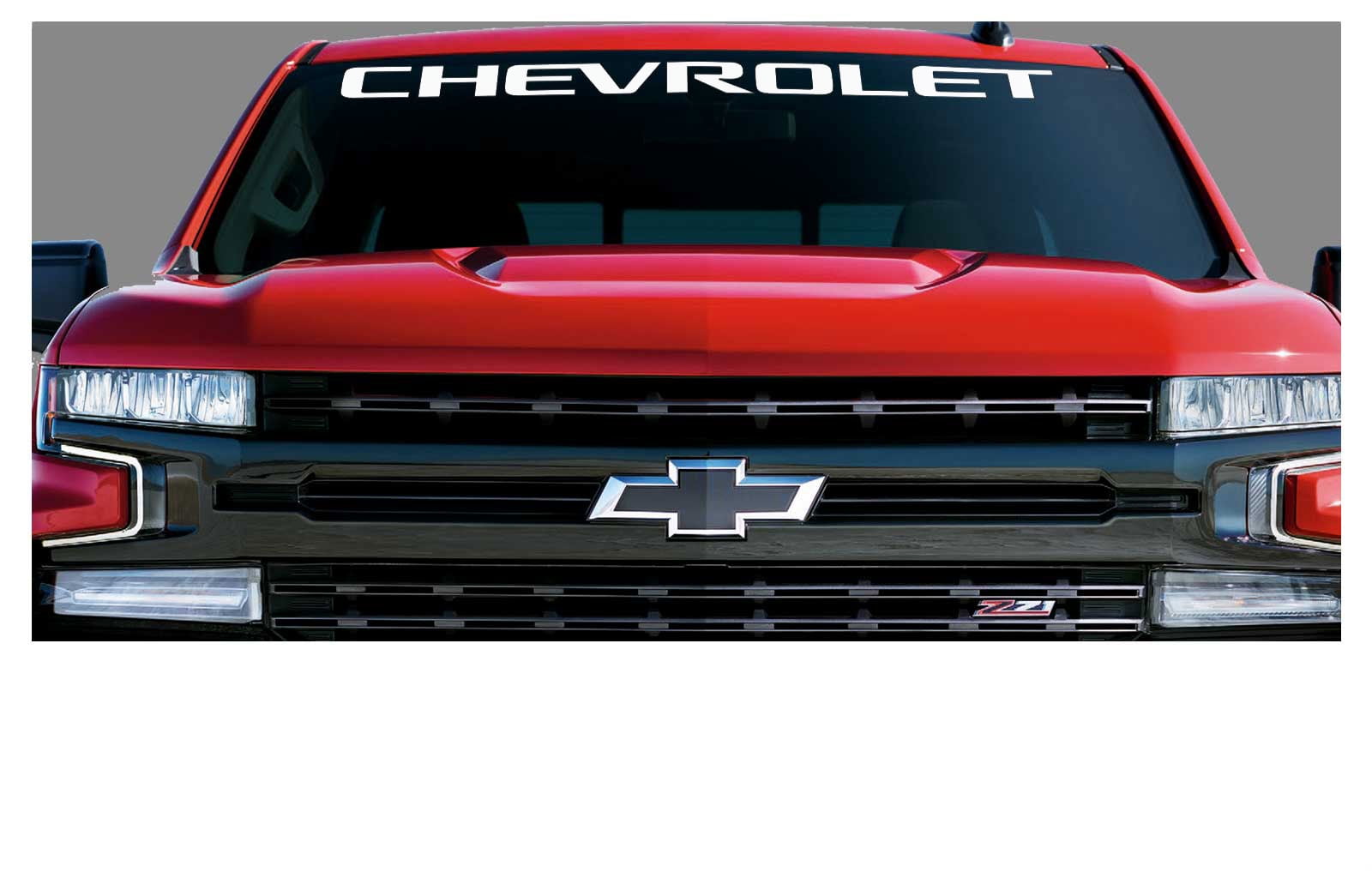 Chevy Silverado White Chevy Windshield Banner Decal 2015-2025 GM ...