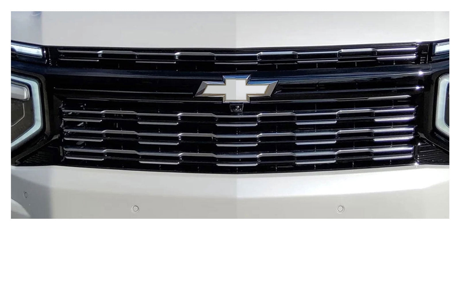Chevy Silverado White Grille Tailgate Bowtie Emblem Overlay Decals 2019 ...