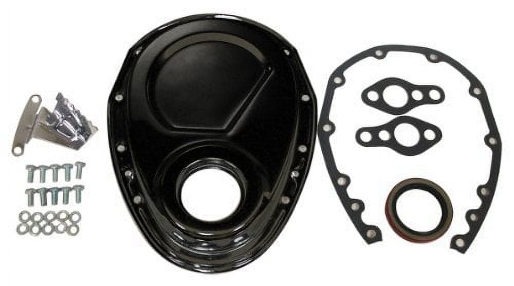 Chevy Small Block 283-305-327-350-400 Steel Timing Chain Cover Set w ...