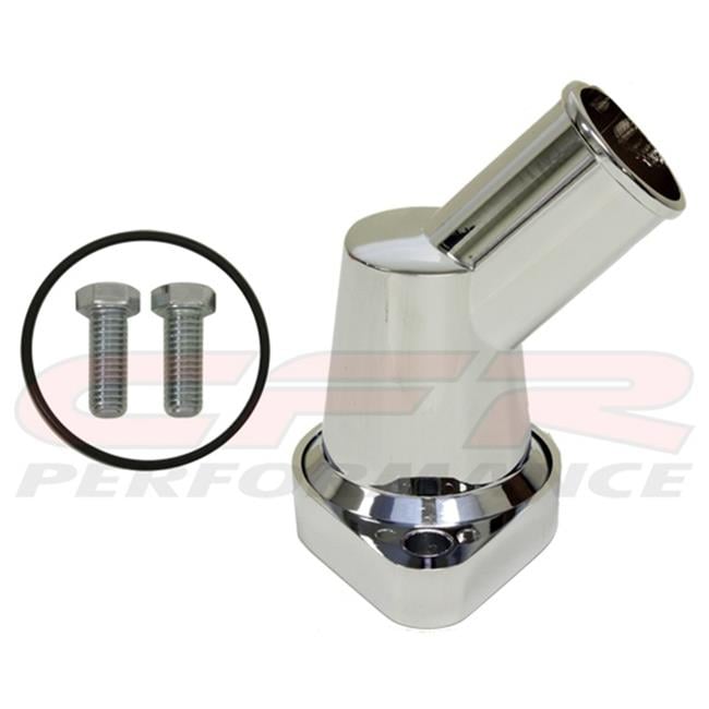 Chevy Small Block-Big Block Aluminum 45 Degree Swivel Water Neck ...