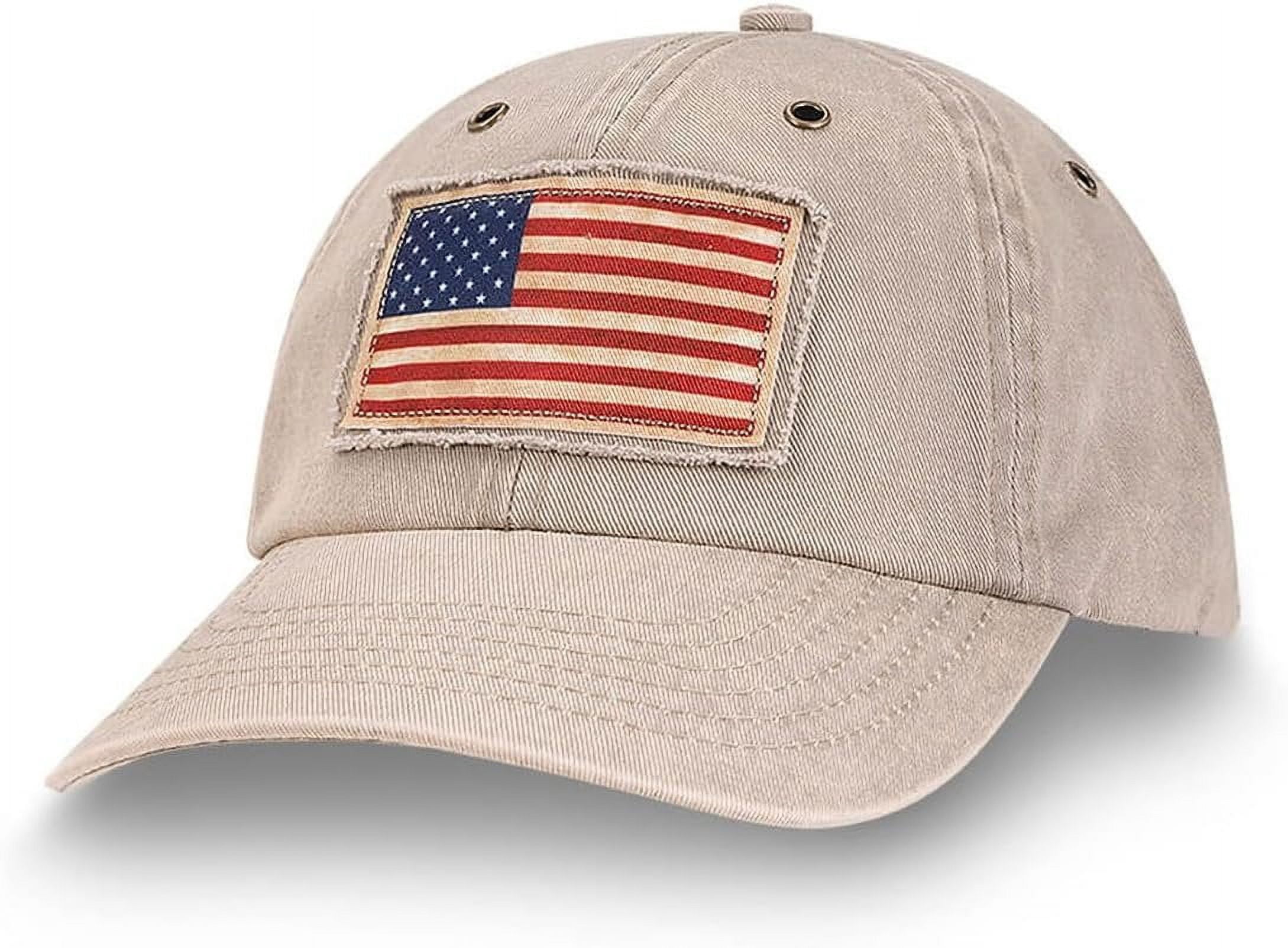 Chevy Sublimated USA Flag Hat- Adjustable Chevrolet Khaki Cap ...