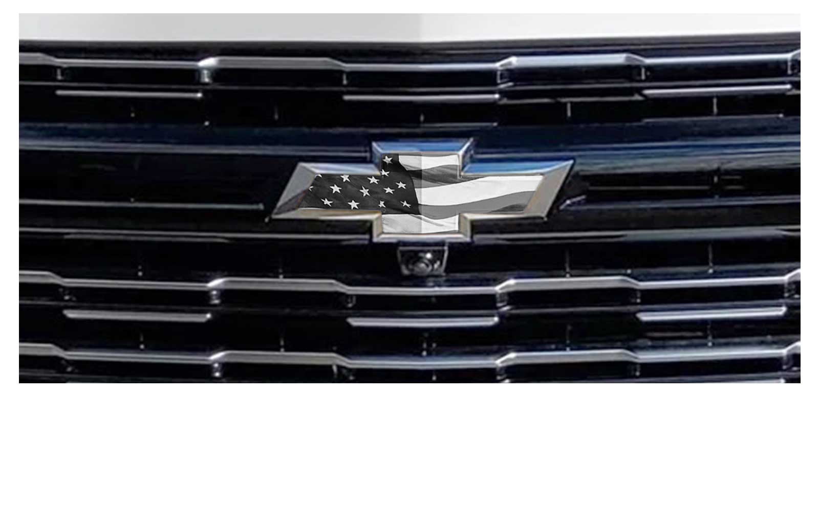 Chevy Tahoe Black American Flag Grille Gate Bowtie Emblem Decals 2021 ...