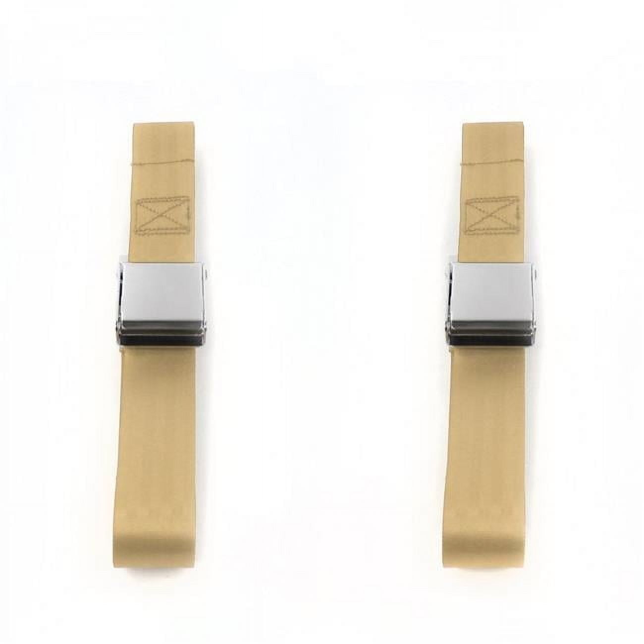 Chevy Truck 1963-1966 Airplane 2 Point Tan Lap Bucket Seat Belt Kit - 2 ...