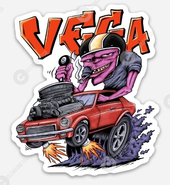 Chevy Vega Sticker - Chevrolet General Motors Gm Muscle Rat Fink ...