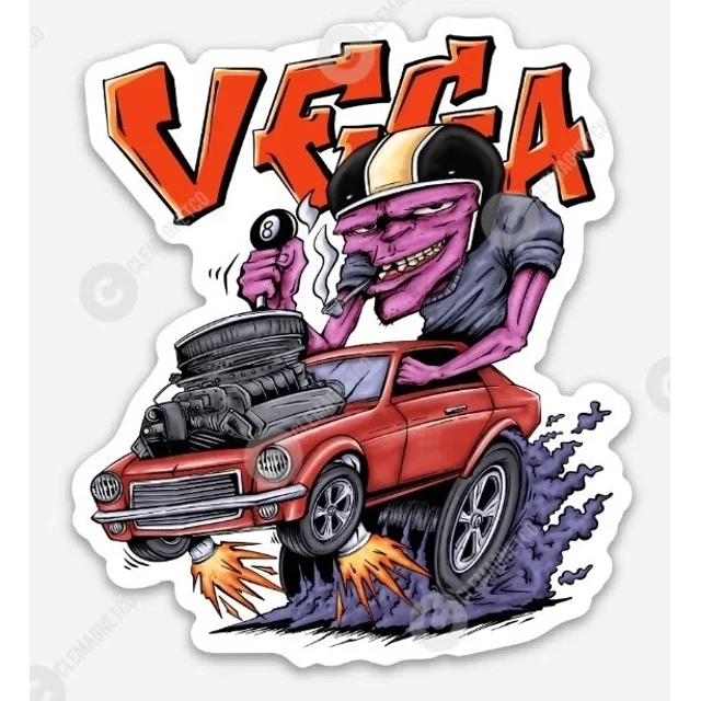 Chevy Vega Sticker - Chevrolet General Motors Gm Muscle Rat Fink ...