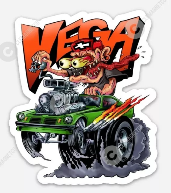 Chevy Vega Sticker - Chevrolet General Motors Gm Muscle Rat Fink ...