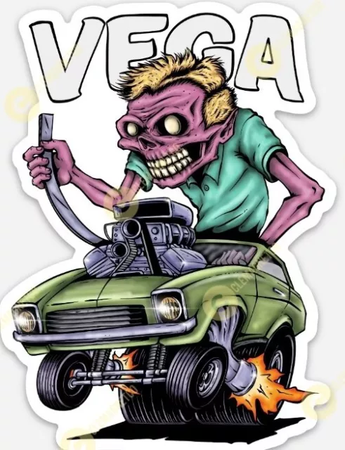 Chevy Vega Sticker - Chevrolet General Motors Gm Muscle Rat Fink ...