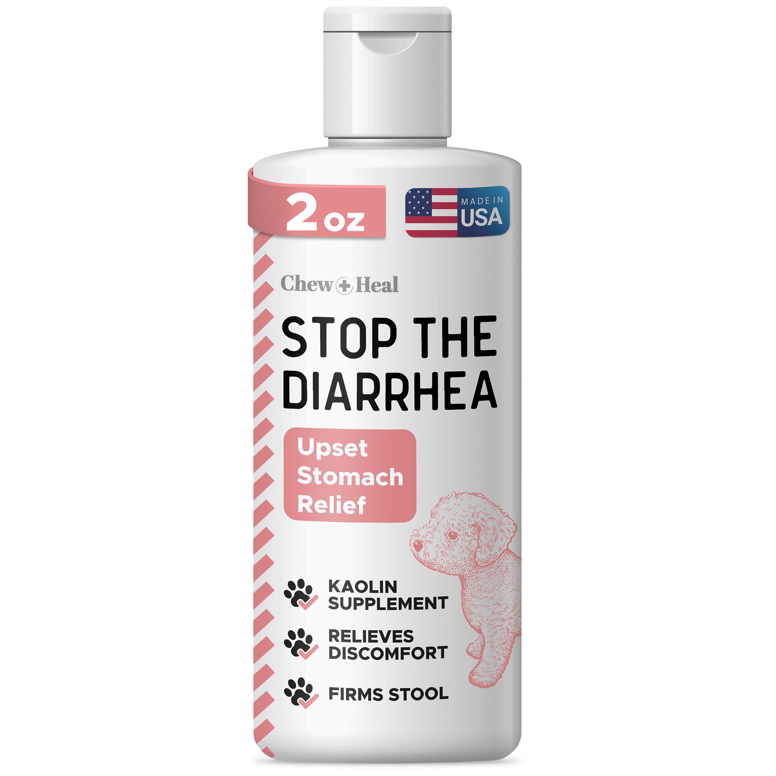 Chew + Heal Labs IRF13 Anti Diarrhea for Dogs 2oz - Fast Relief Liquid ...