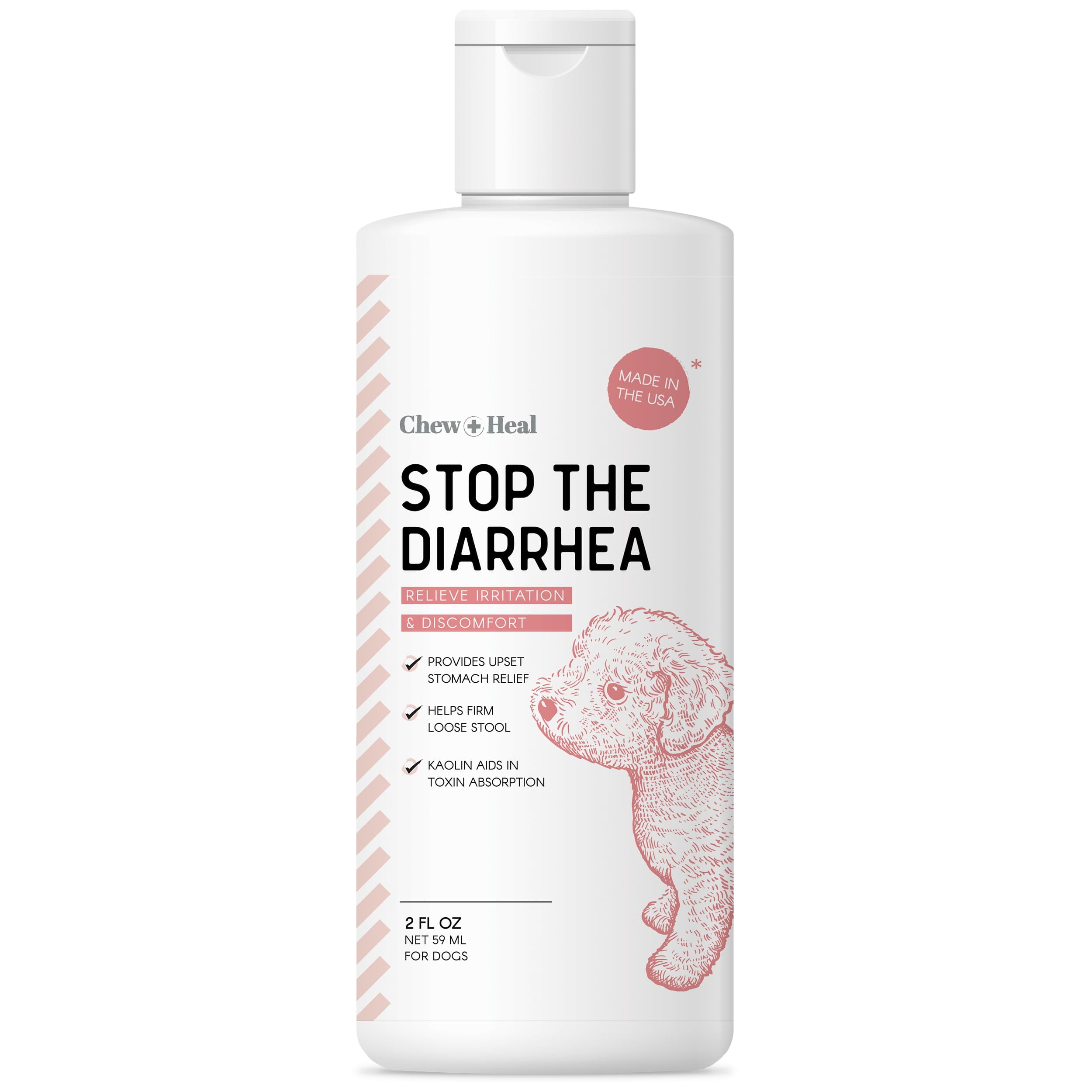 Chew + Heal Labs TSF6 Anti Diarrhea for Dogs 2oz - Fast Relief Liquid ...