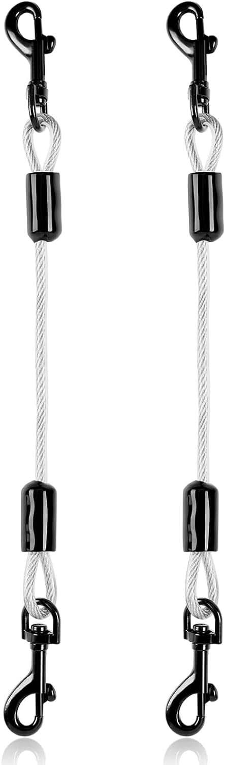 Chew Proof Cable Dog Leash Safety Clips,Durable Dog Collar Backup Clip ...