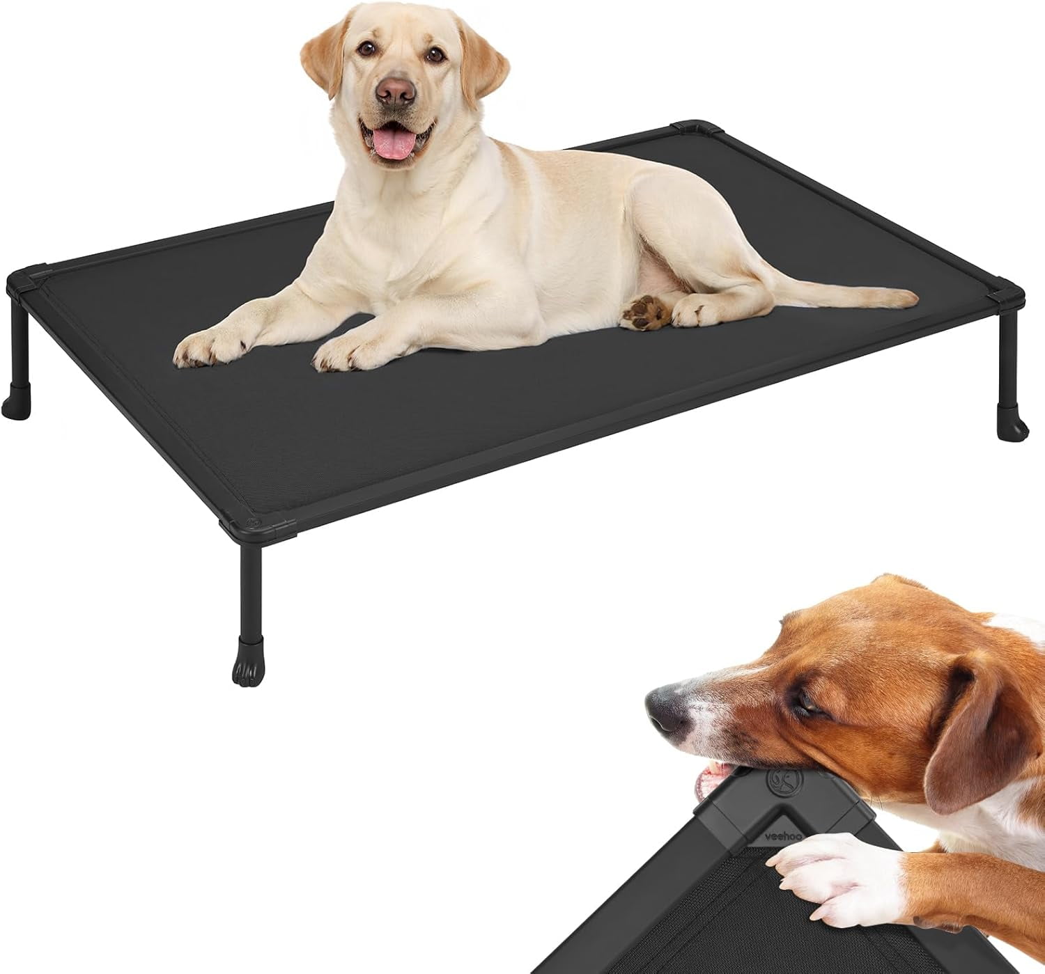 Chew Proof Dog Bed - Large Dogs' Non-Chewable, Anti-Scratch Training ...