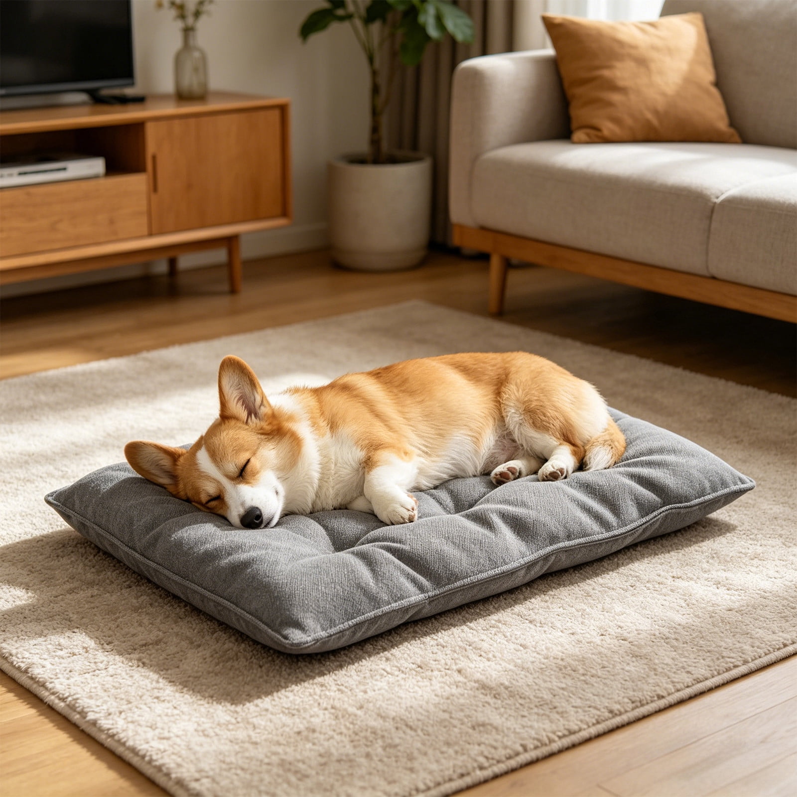 Chew Proof Dog Crate Pad, Indestructible Dog Bed for Crate, Chew ...