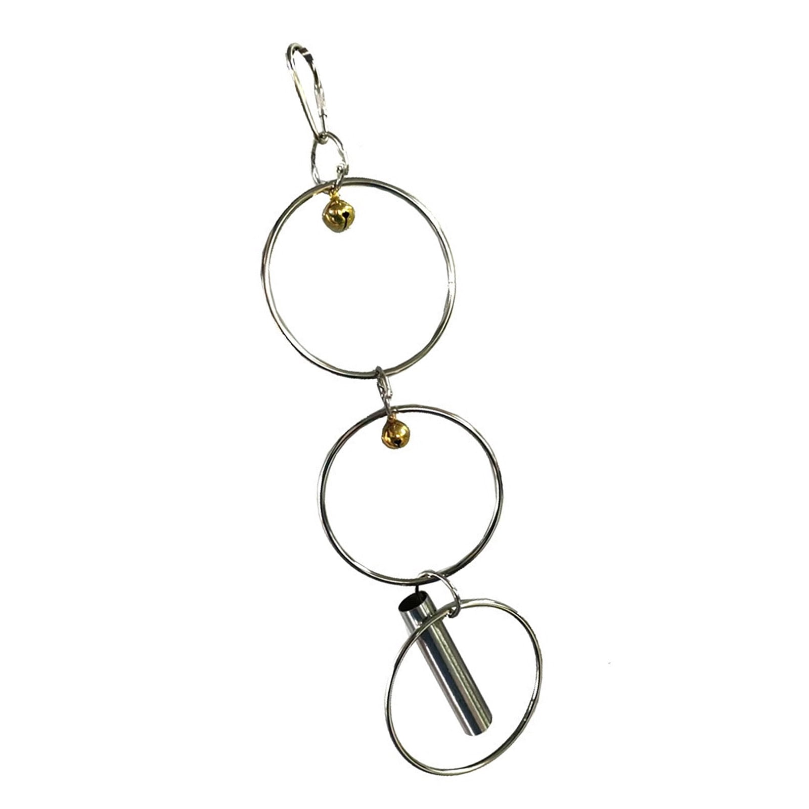 Chew Resistant Bells Toy Stainless Steel Construction Promotes Beak ...
