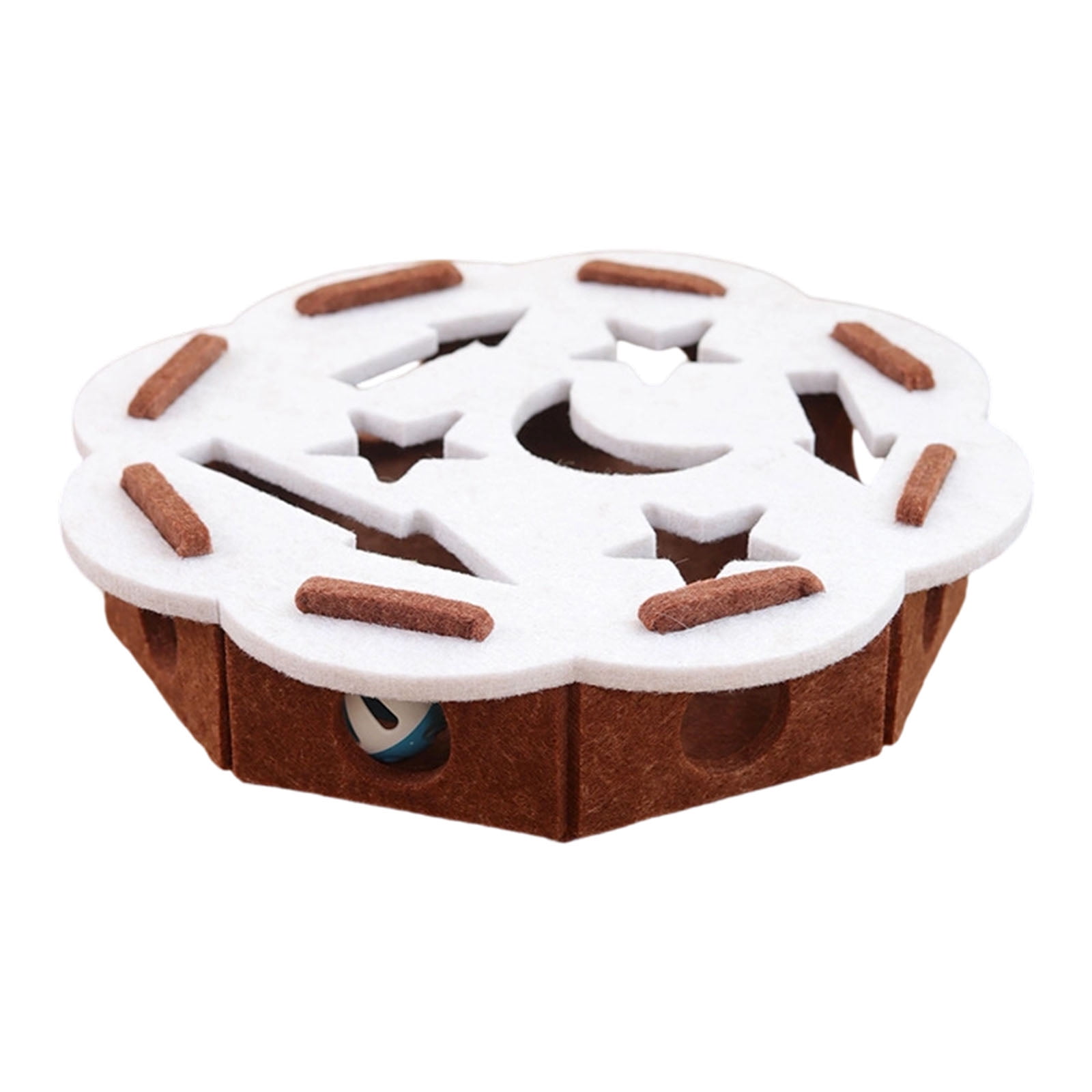 Chew Resistant Felt Cats Toy Interactive Puzzle Puzzle Box With 2 Bells ...