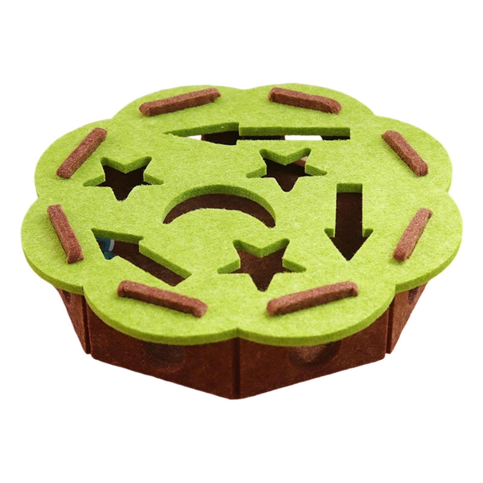 Chew Resistant Felt Cats Toy Interactive Puzzle Puzzle Box With 2 Bells ...
