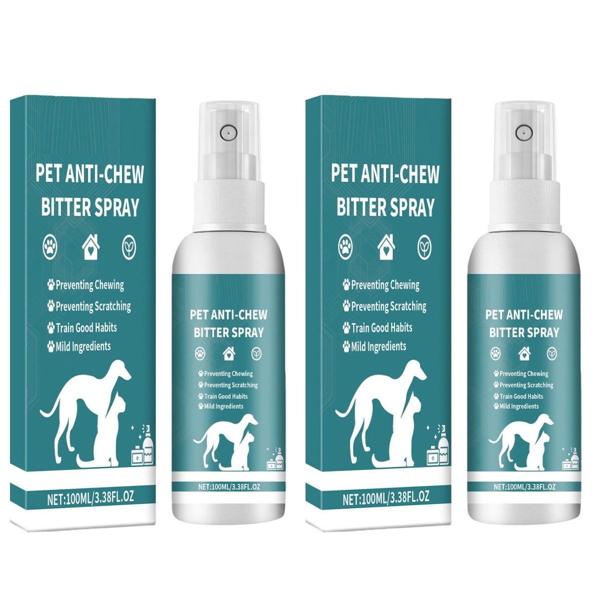 No Chew Spray for Dog, Bitter Apple Spray for Dogs Stop Chewing Licking ...