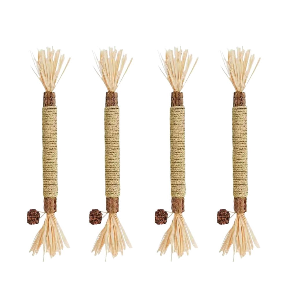 Chew Sticks for Cats, Natural Wood Dental Health Cat Toys for Teething ...
