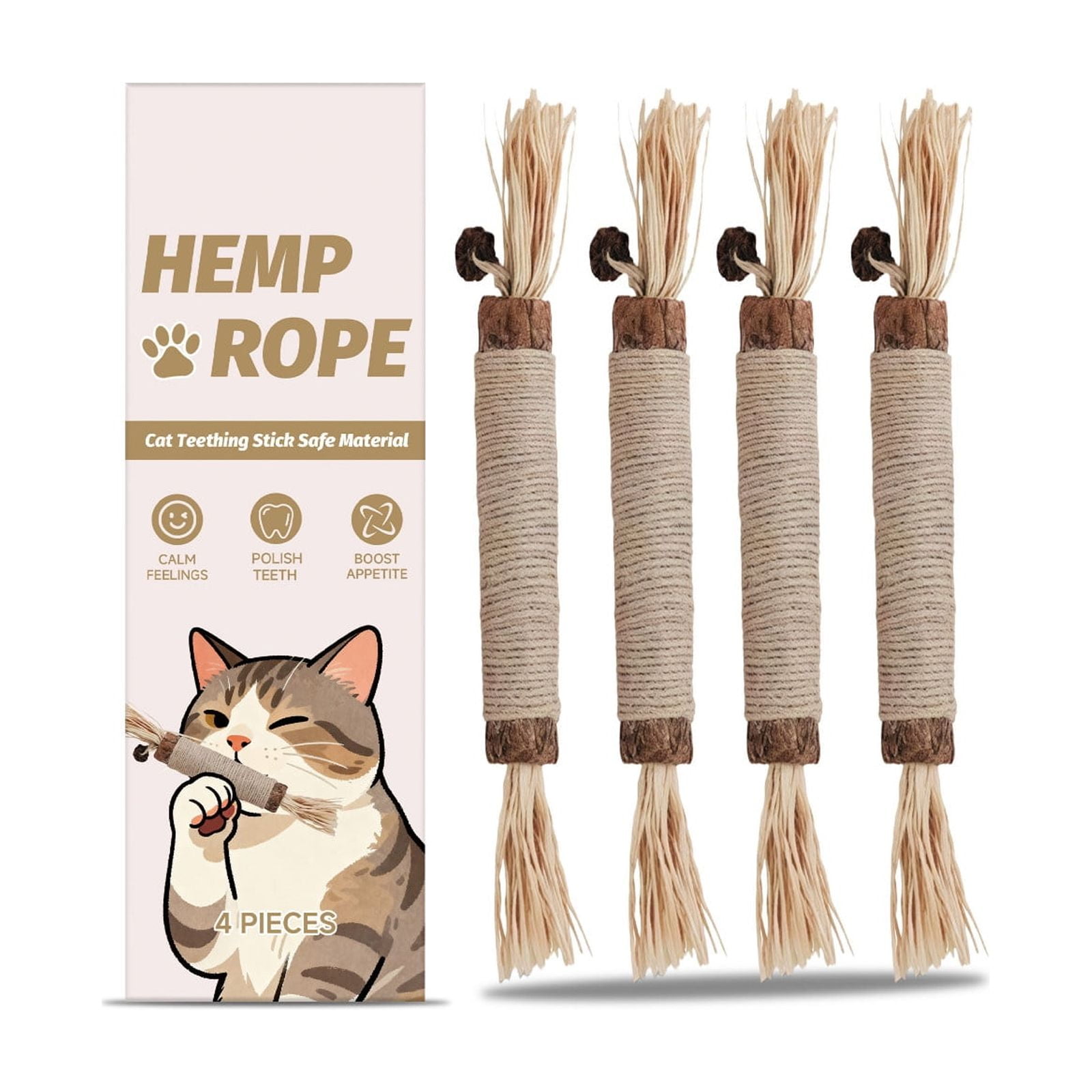 Chew Toys Catnip Toys Teeth Grinding Sticks 4-Piece Set - Walmart.com