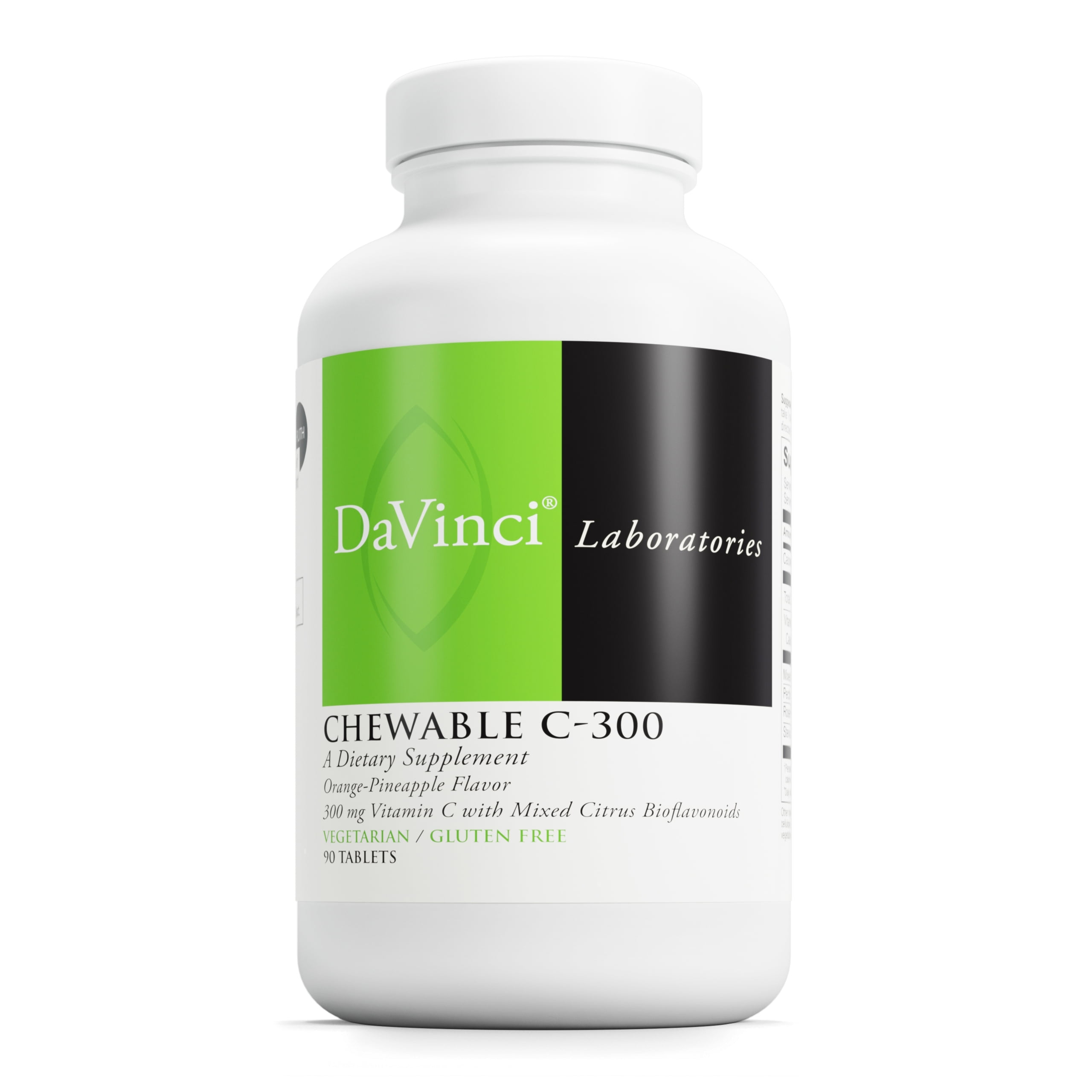 DaVinci Labs Chewable C-300 - Support Immune Health - Orange Pineapple Flavor - 90 Vegetarian ...