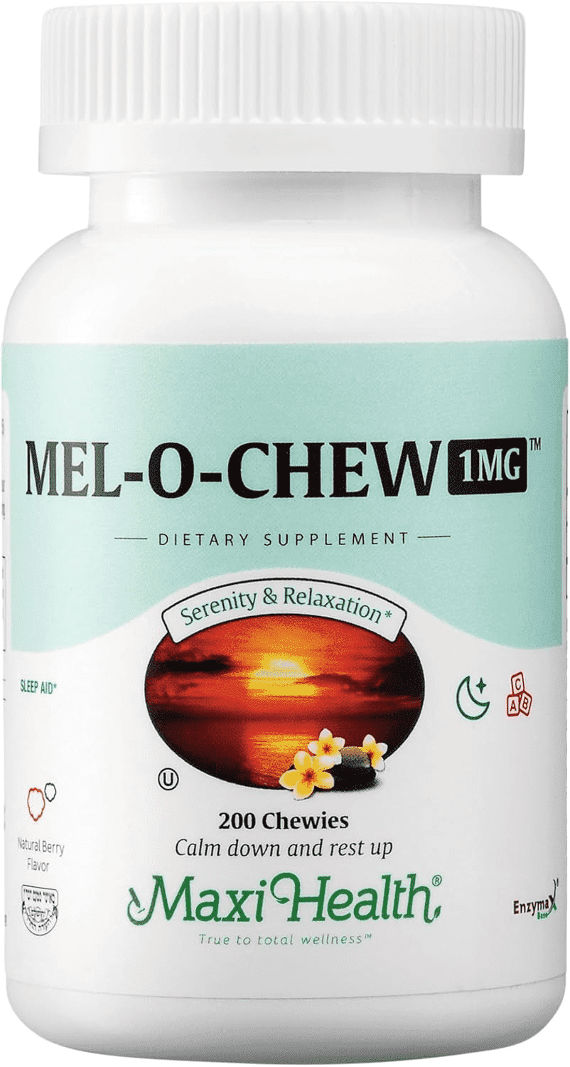 Maxi Health Mel-O Chew Melatonin 1mg Chewable Tablets for Adults ...