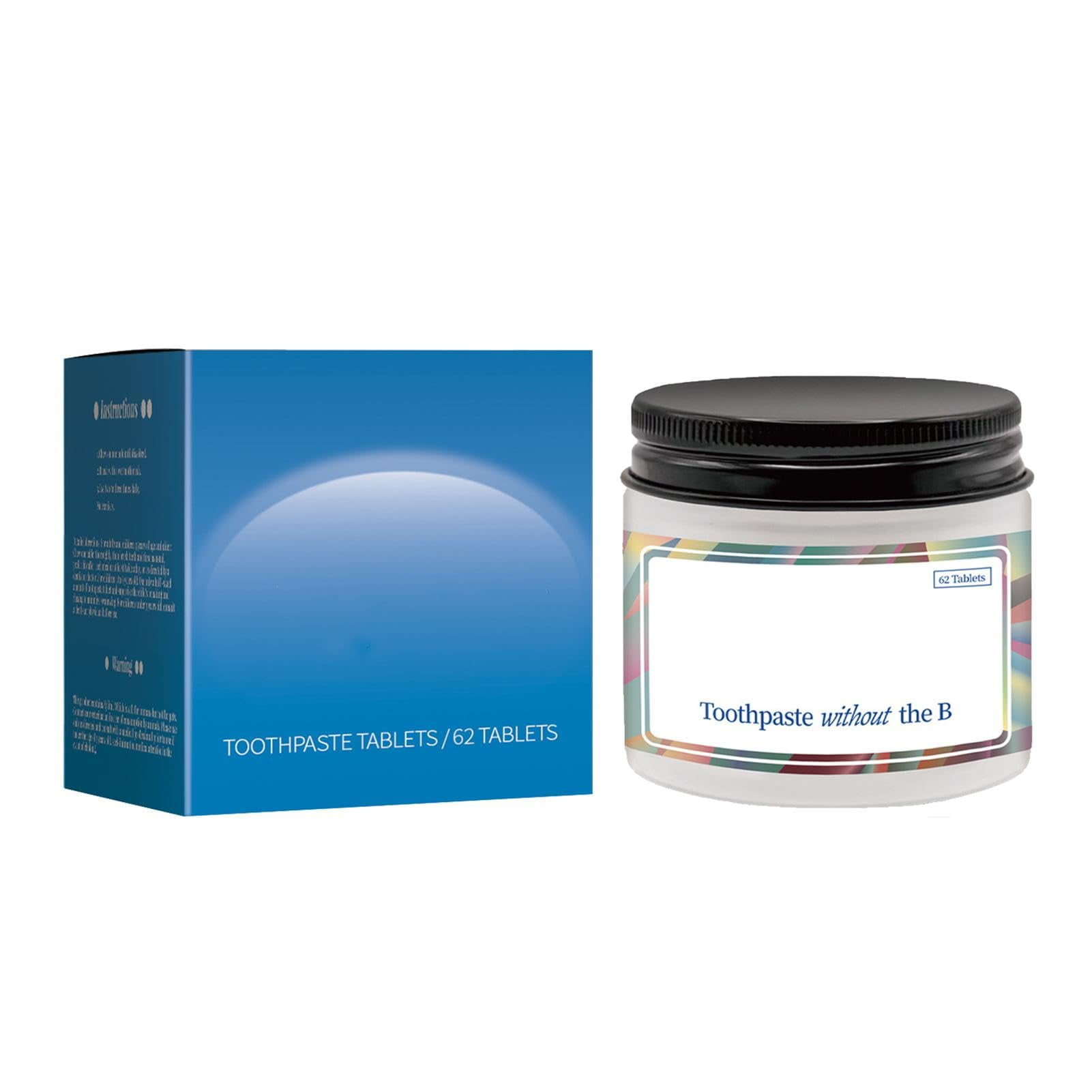 Chewable Toothpaste Tablets 62pcs Toothpaste Tablets Natural Paste Tabs ...