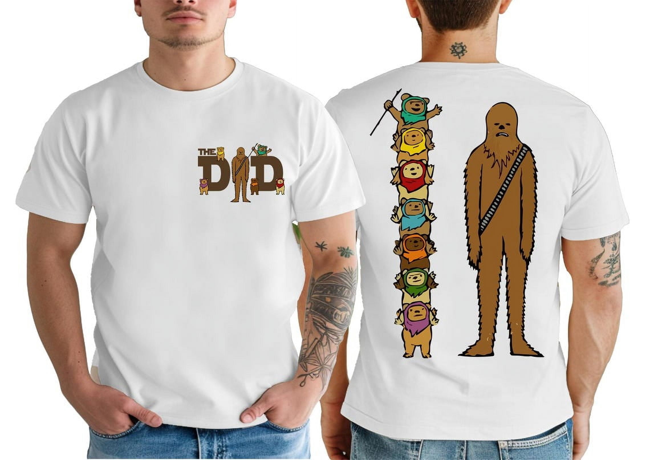 Chewbacca The Dad 2Sided T-Shirt, Star Wars Tee, Disney Star Wars Dad ...
