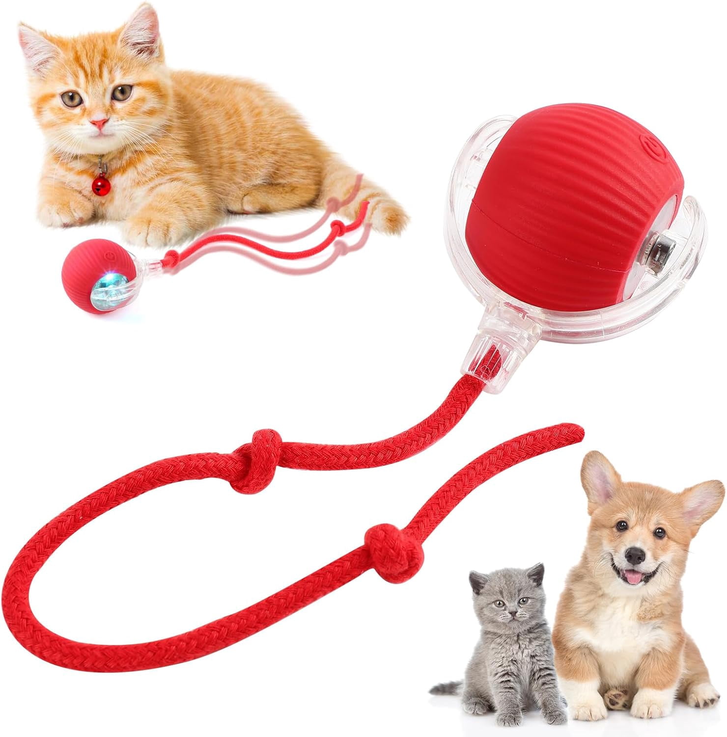 Chewie Interactive Cat & Dog Toys - Smart Automatic Rolling & Rotating ...